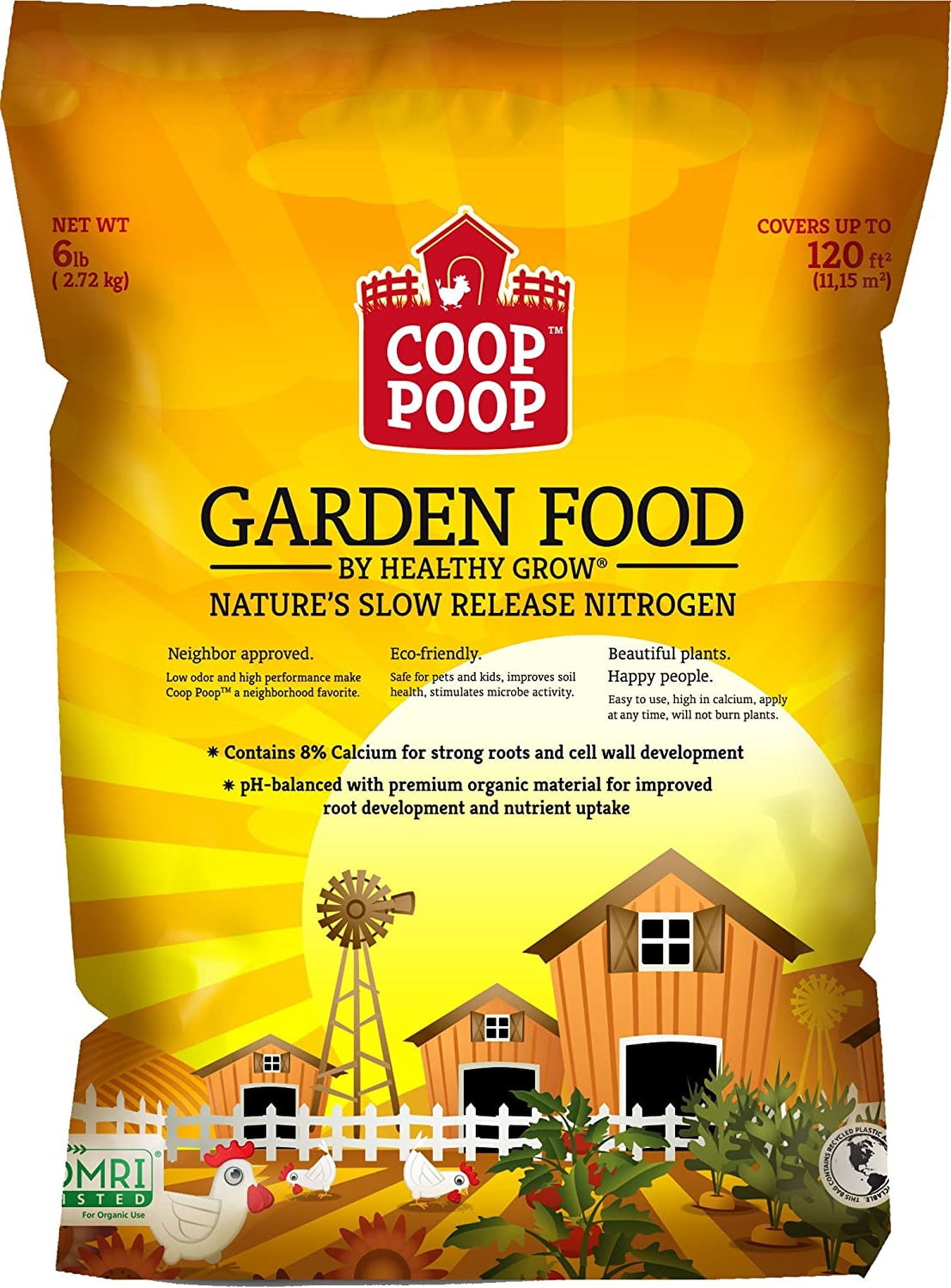 Coop Poop Organic Chicken Manure Fertilizer for Lawn, Yard, and Garden ...