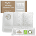 Coop Sleep Goods Adjustable Orthopedic Pillow King, Ergonomic Cervical ...