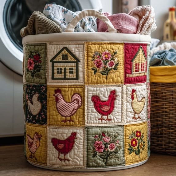 Coop Sweeties Quilted Laundry Basket, Storage Bin Laundry Basket Fabric ...