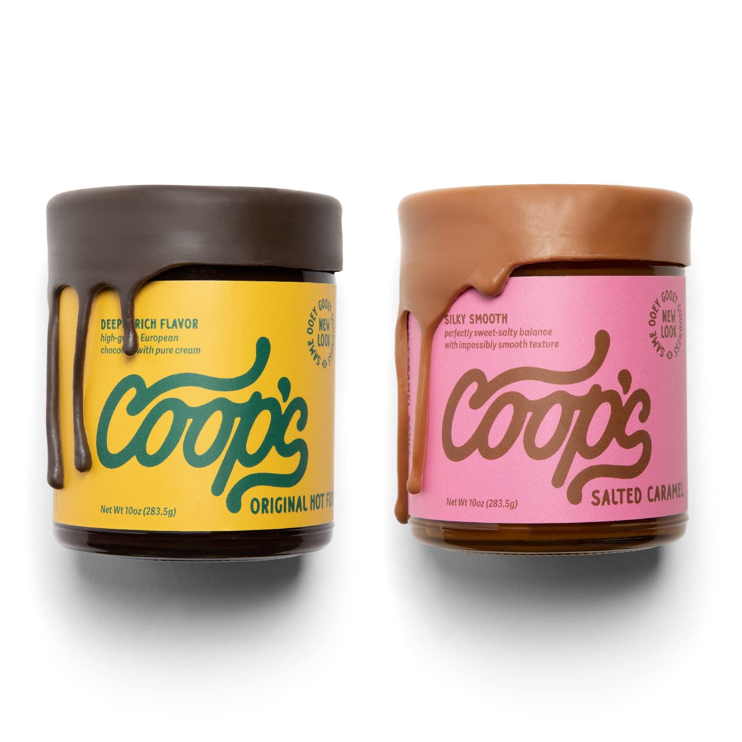 Coop's Original Hot Fudge MFF30 & Salted Caramel Sauce (2- Pack ...