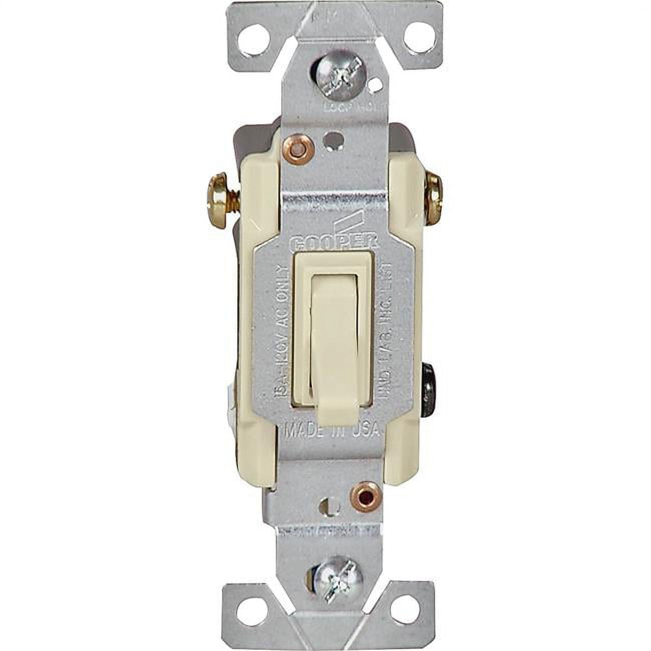 Cooper 1303V-BOX Framed Non-Grounded Toggle Switch, 120 VAC, 15 A ...
