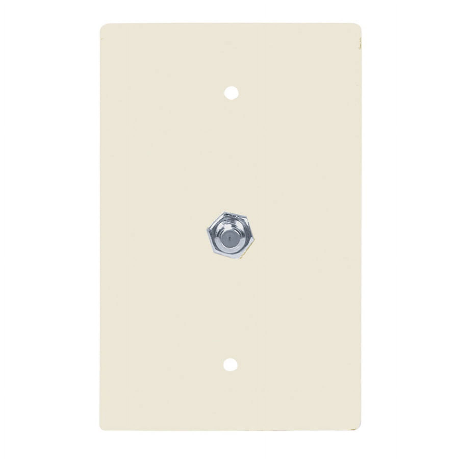 Cooper 2072LA Light Almond Mid-Size Coax Adapter Wall Plate - Walmart.com