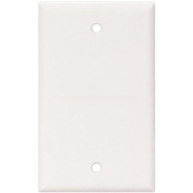 Cooper 2129W White Single Gang Blank Box Mount Wall Plate - Walmart ...