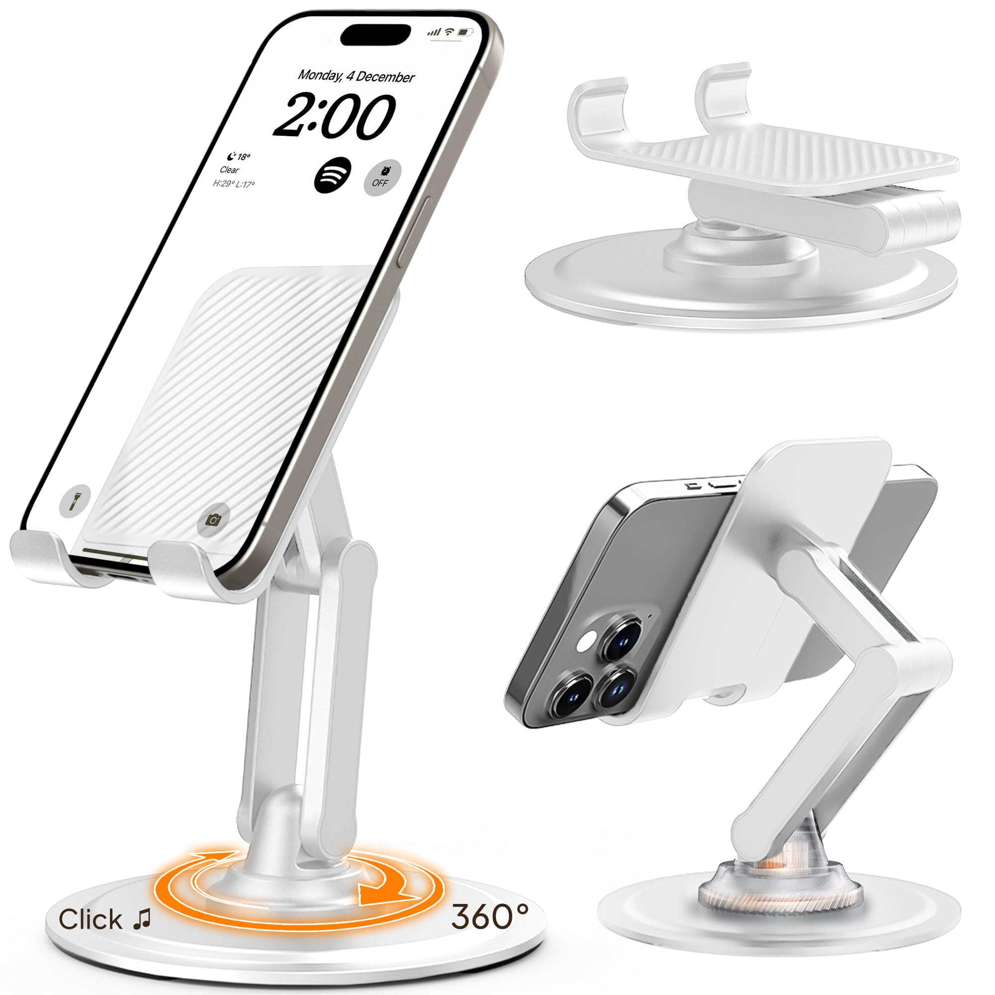 Cooper 360° Stand - Adjustable Cell Phone Stand for 360° Click-Rotating ...