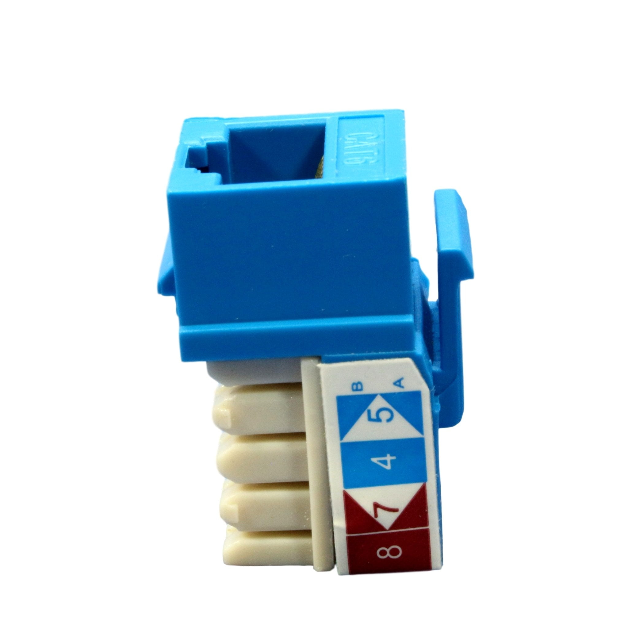 Cooper 5546-6BL Blue Category 6 Modular Snap-In Data Jack Insert ...