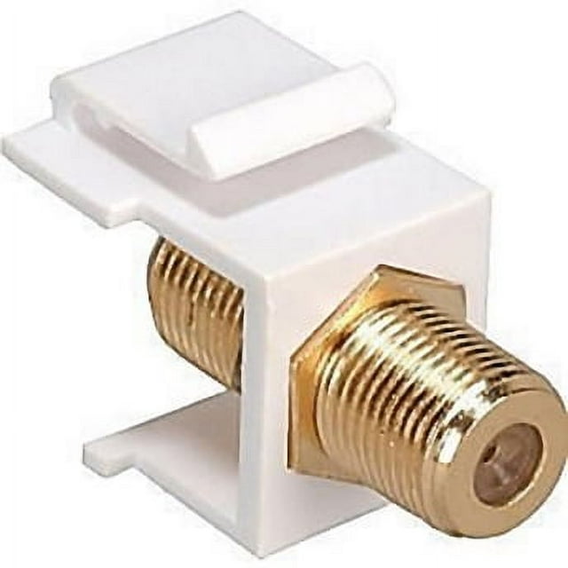 Cooper 5552-5EV Ivory Modular Snap-In F Type Coax Insert - Walmart.com