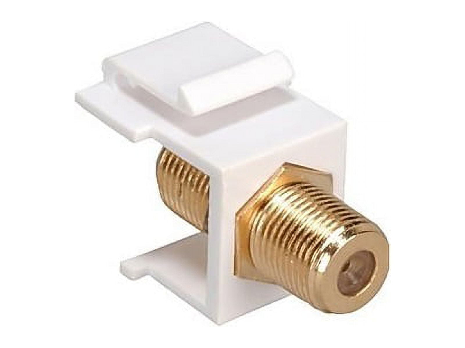 Cooper 5552-5EW White Modular TV Video Connector F-Type Coaxial Cable ...