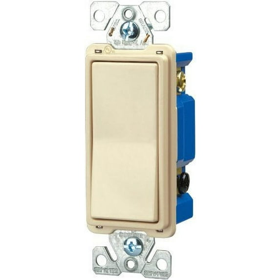 Cooper 7504A Almond Four Way Decorator Rocker Light Switch - Walmart.com