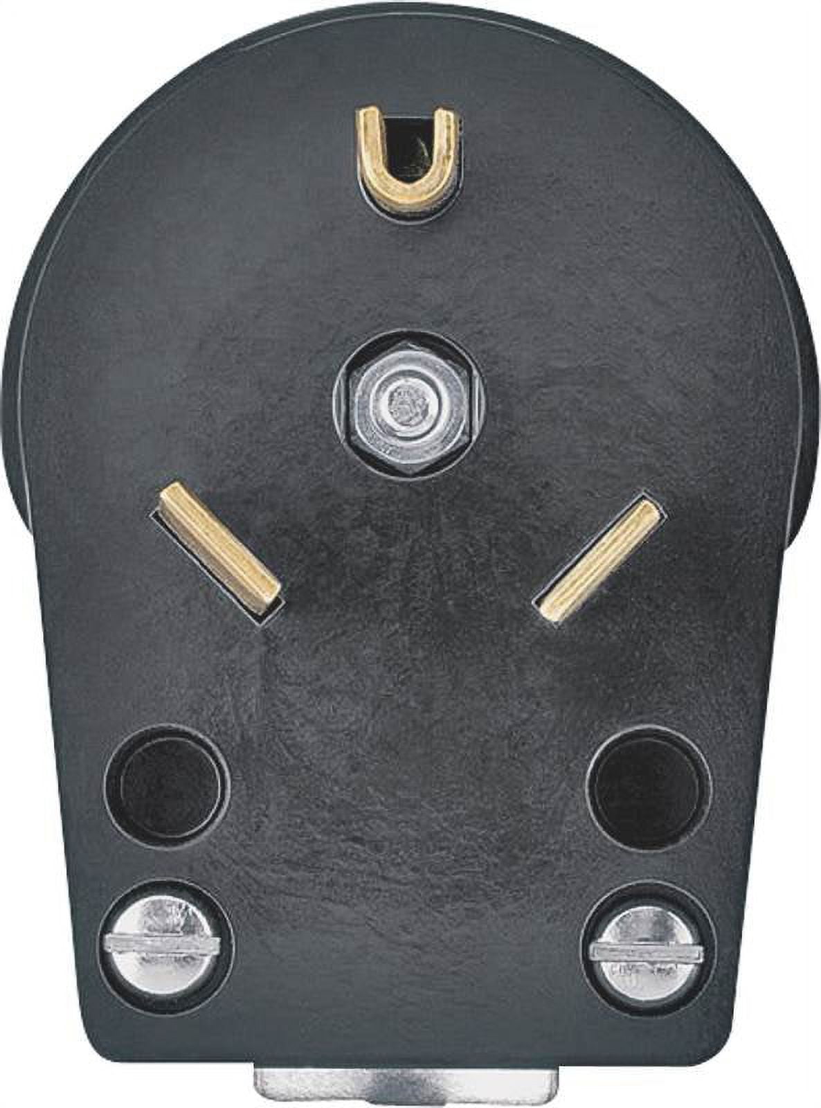 Cooper 83-BOX Grounded Angled Power Plug, 125 VAC, 30 A, 2 P, 3 W ...