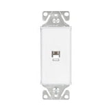 Cooper 9545-4WS Single Phone Jack Insert, White Satin - Walmart.com