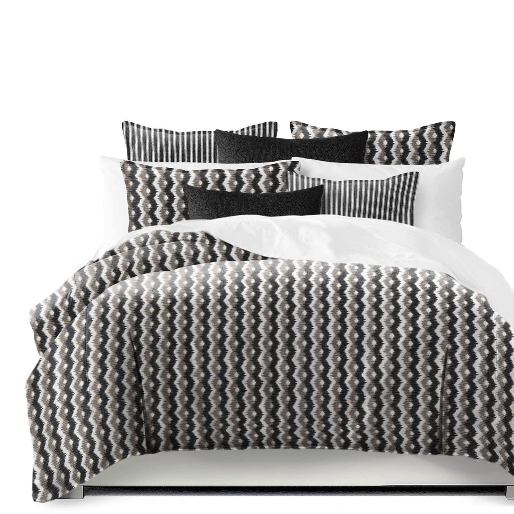 Cooper Black Comforter Set Full - Walmart.com
