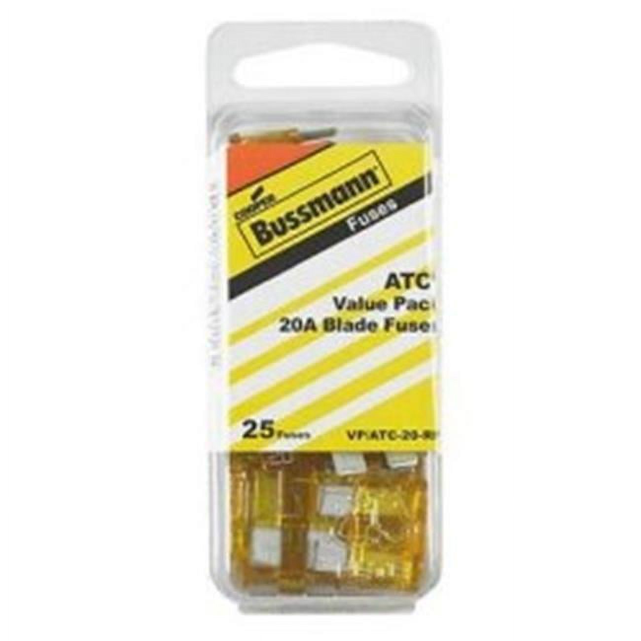 Cooper Bussmann 20 Amp Fast Acting Blade Fuse, Yellow - Walmart.com