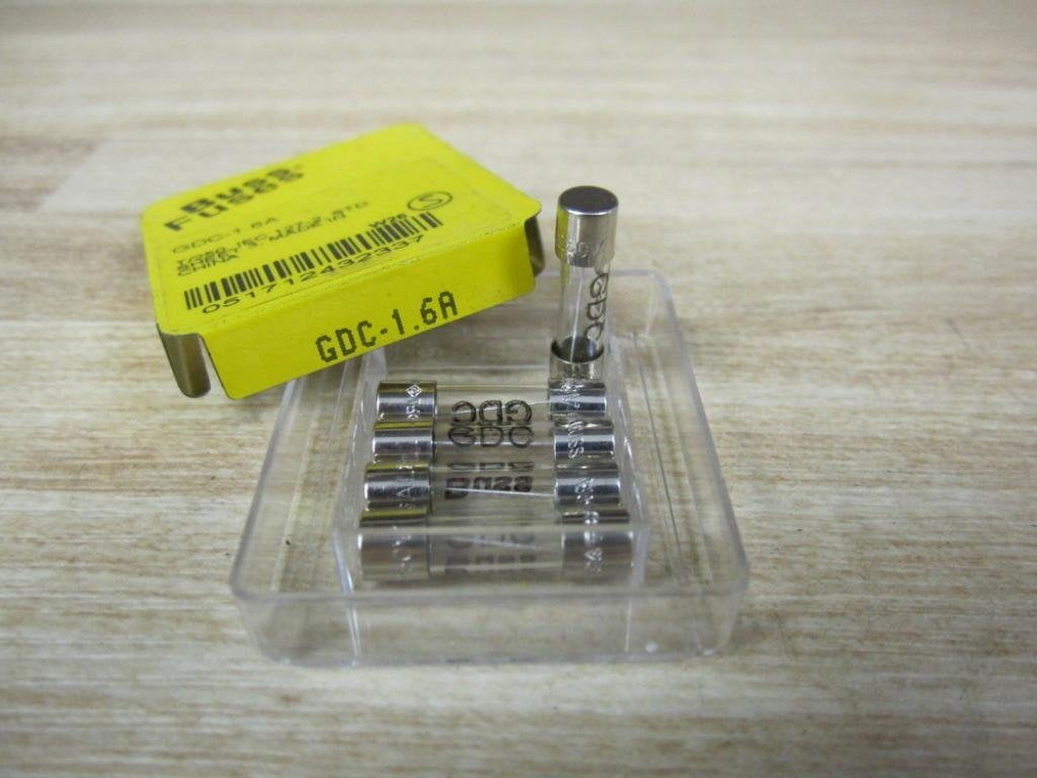 Cooper / Bussmann GDC-1.6A Time-Delay Miniature Fuse GDC1.6A (Pack of 5 ...