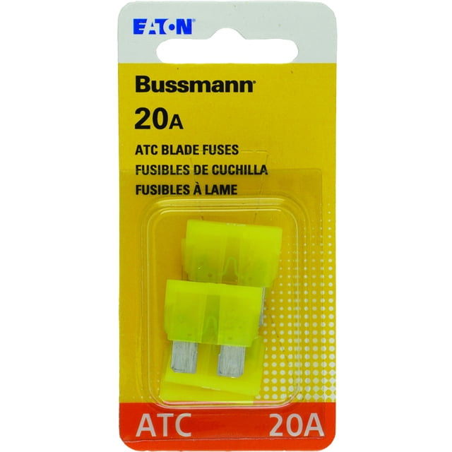 Cooper Bussmann Series ATC/ATO 20 Amp Automotive Fuse Pack, 5 Count, BP ...