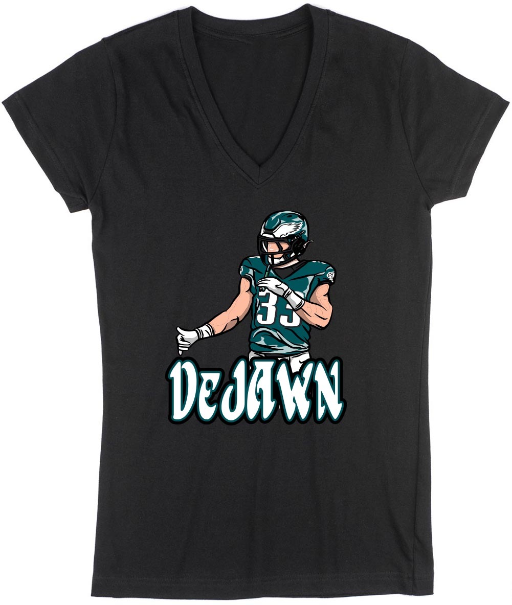 Cooper DeJean DeJawn Jawn Philadelphia LADIES V-NECK Shirt T-Shirt ...