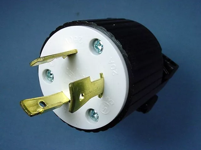 Cooper Electric Locking Plug Twist Lock L6-20 20A 250V L620P - Walmart.com