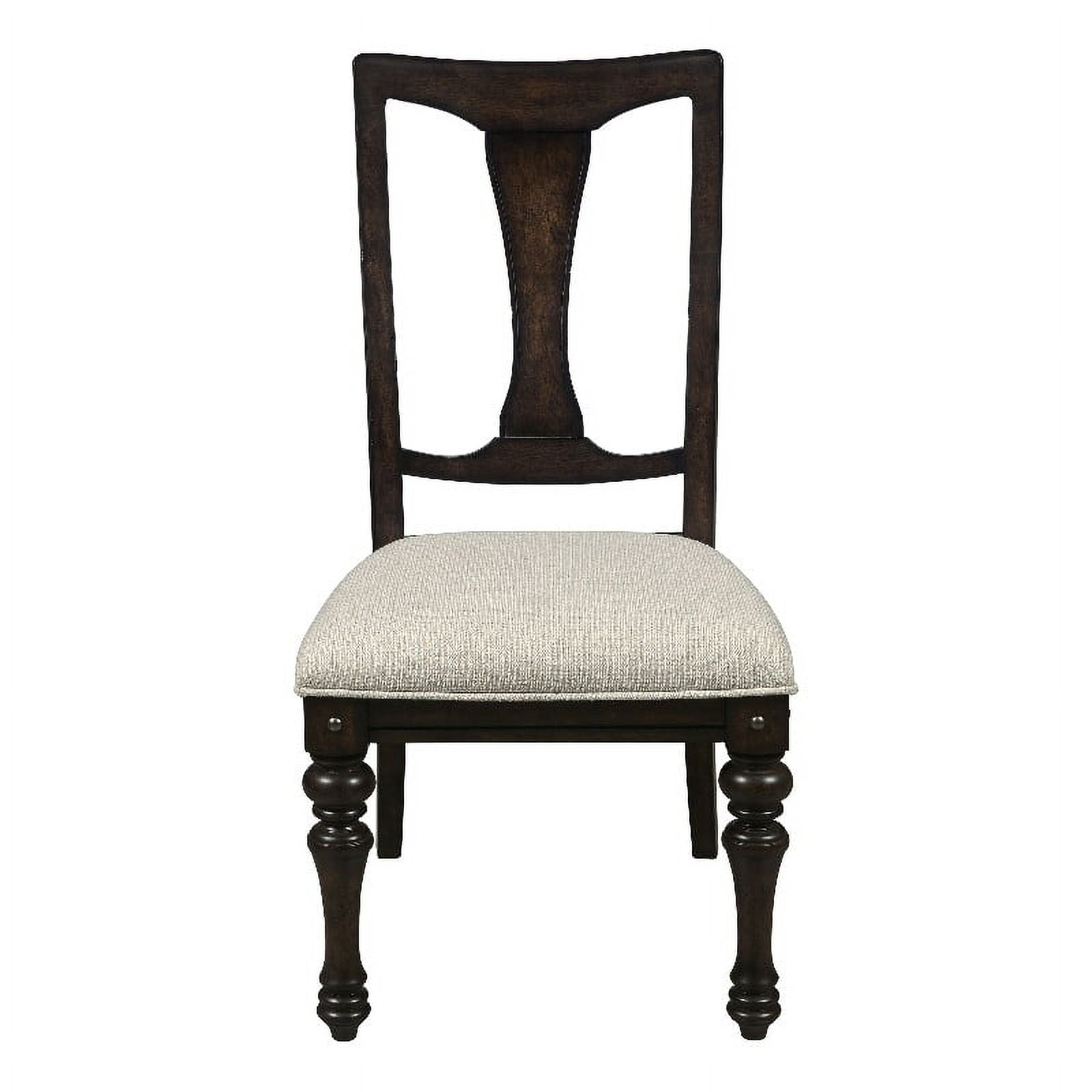 Pulaski Furniture Cooper Falls Wooden Style Side Chair in Otter Brown ...