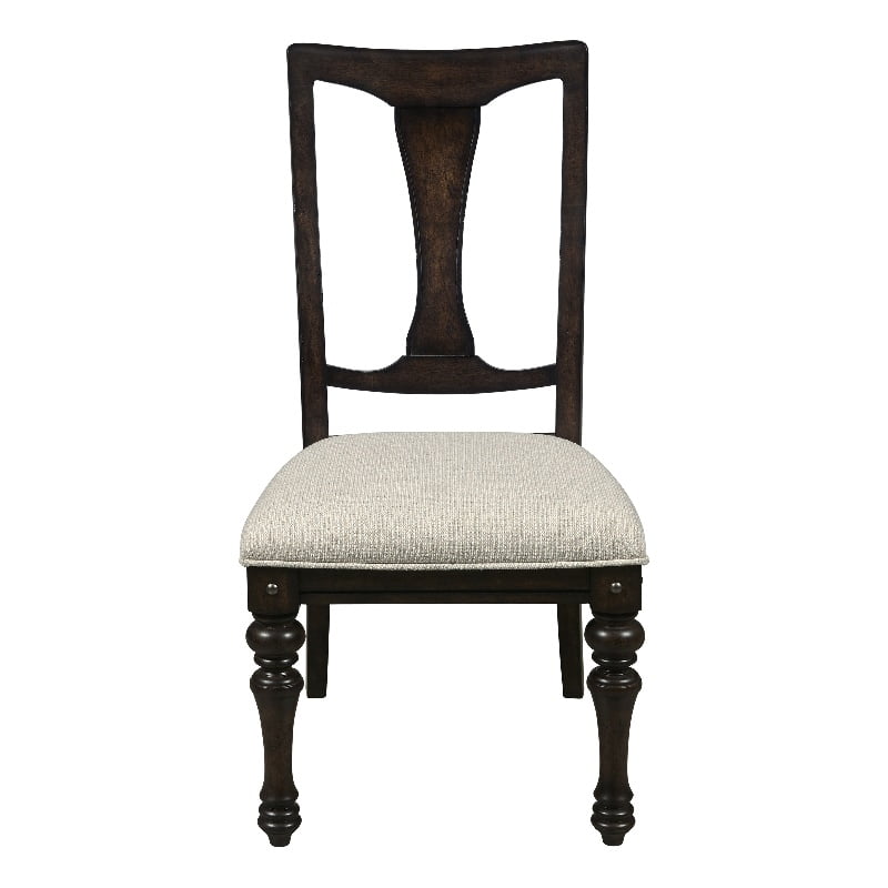 Cooper Falls Wood Back Side Chair in Otter Brown Finish by Pulaski ...