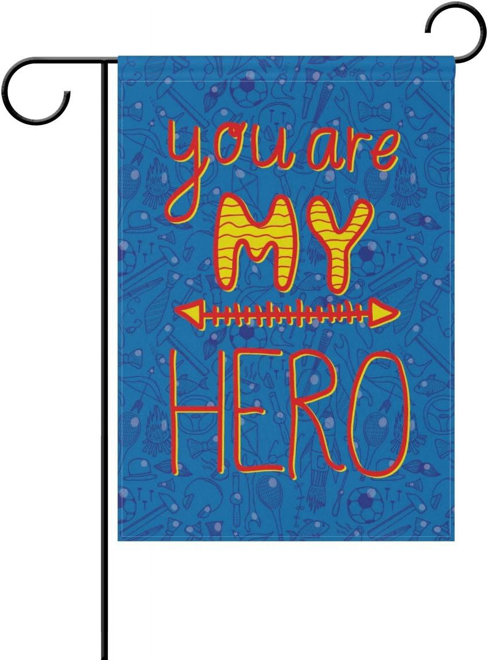 Cooper Girl You are My Hero Dad Garden Flag Yard Banner Polyester for ...