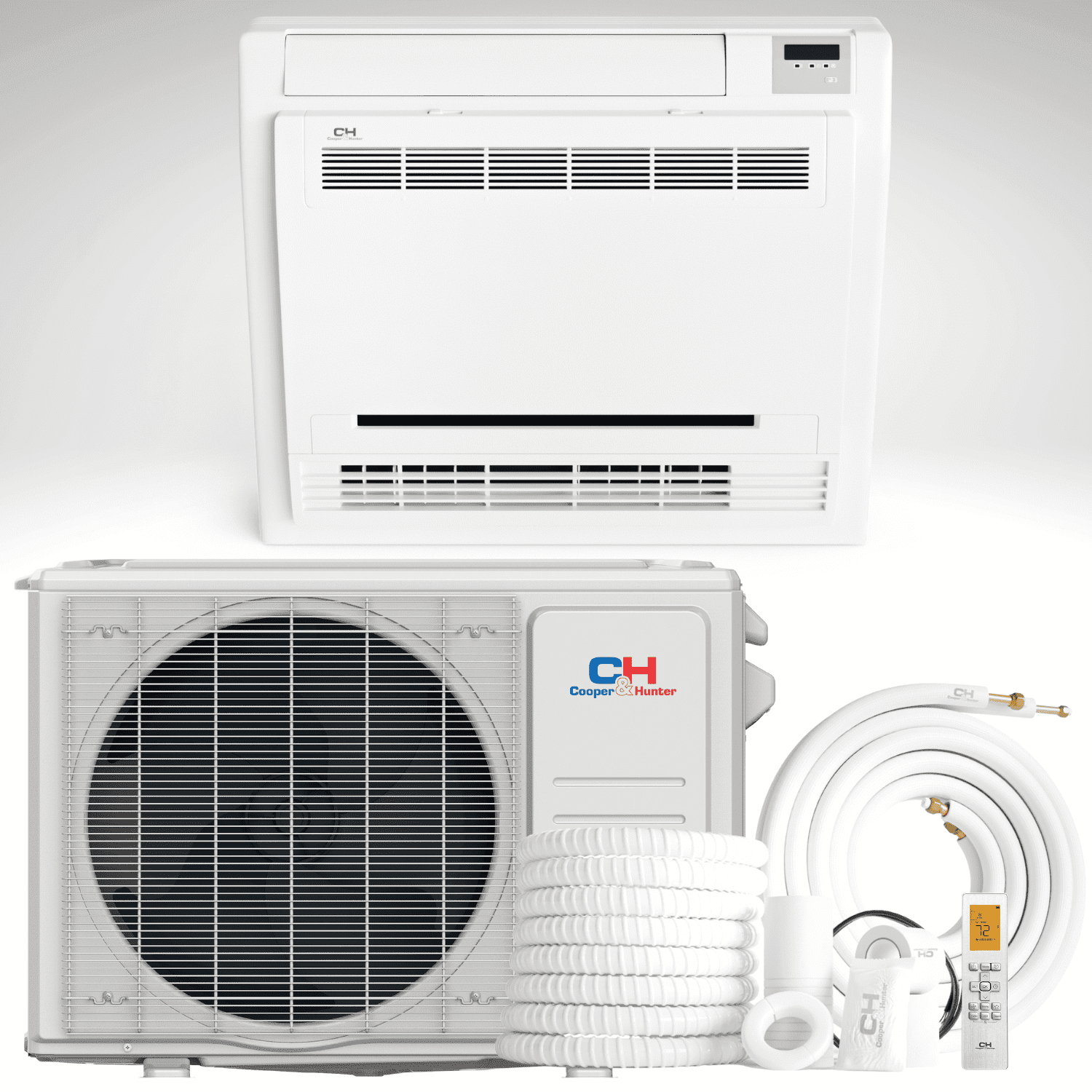 Cooper & Hunter 12000 BTU Mini Split Heat Pump, Air Conditioner for 550 ...