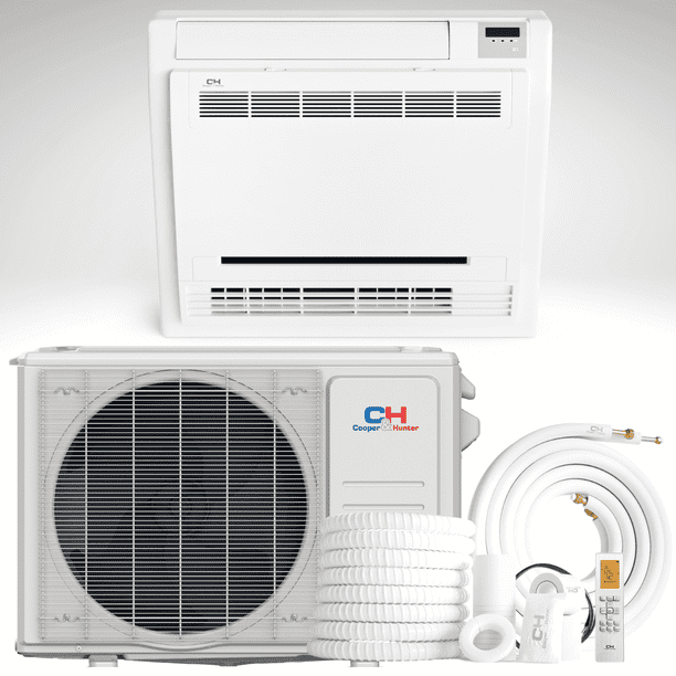 Cooper & Hunter 12000 BTU 230V Mini Floor Console Mini Split Heat Pump ...