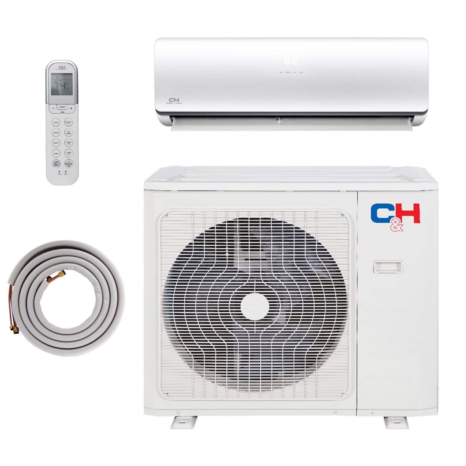 Cooper & Hunter 12000 BTU HYPER Mini Split Air Conditioner Heat Pump 22 ...
