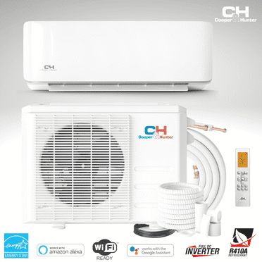 Cooper & Hunter 9000 BTU HYPER Mini Split Air Conditioner Heat Pump 25 ...