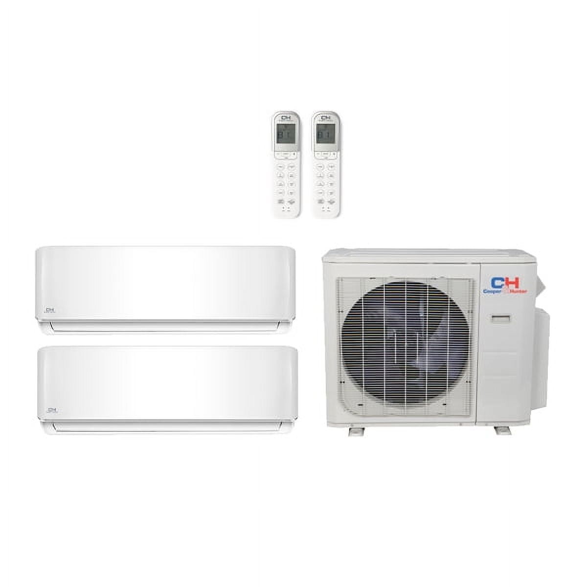 Cooper & Hunter 42,000 Btu 21.5 Seer 2-Zone Ductless Mini Split Heat ...