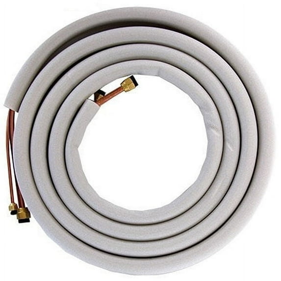Cooper & Hunter 50 foot Lineset for Mini Split AC 9000 BTU 1/4" x 3/8 ...