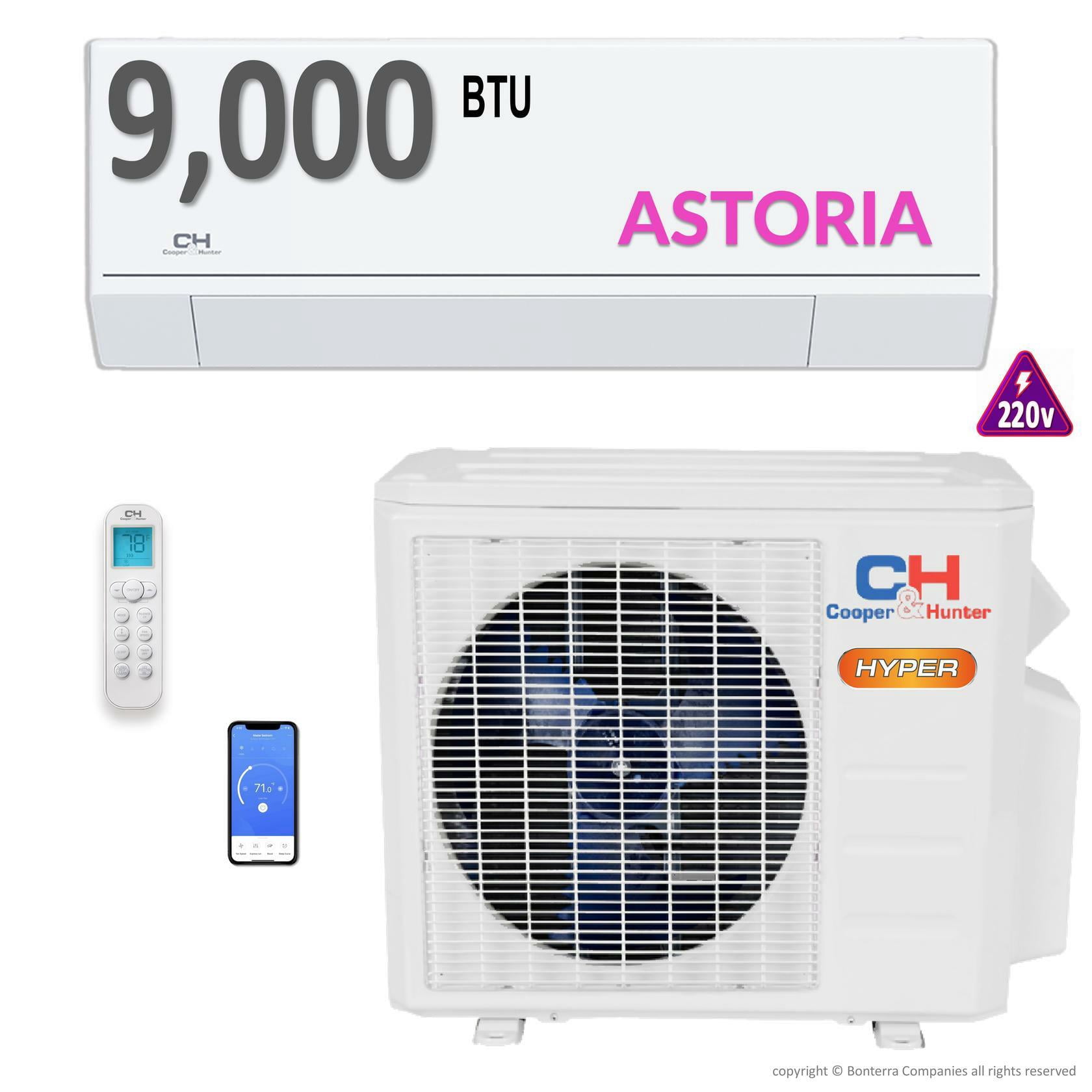 Cooper & Hunter 9000 BTU HYPER Mini Split Air Conditioner Heat Pump 25 ...