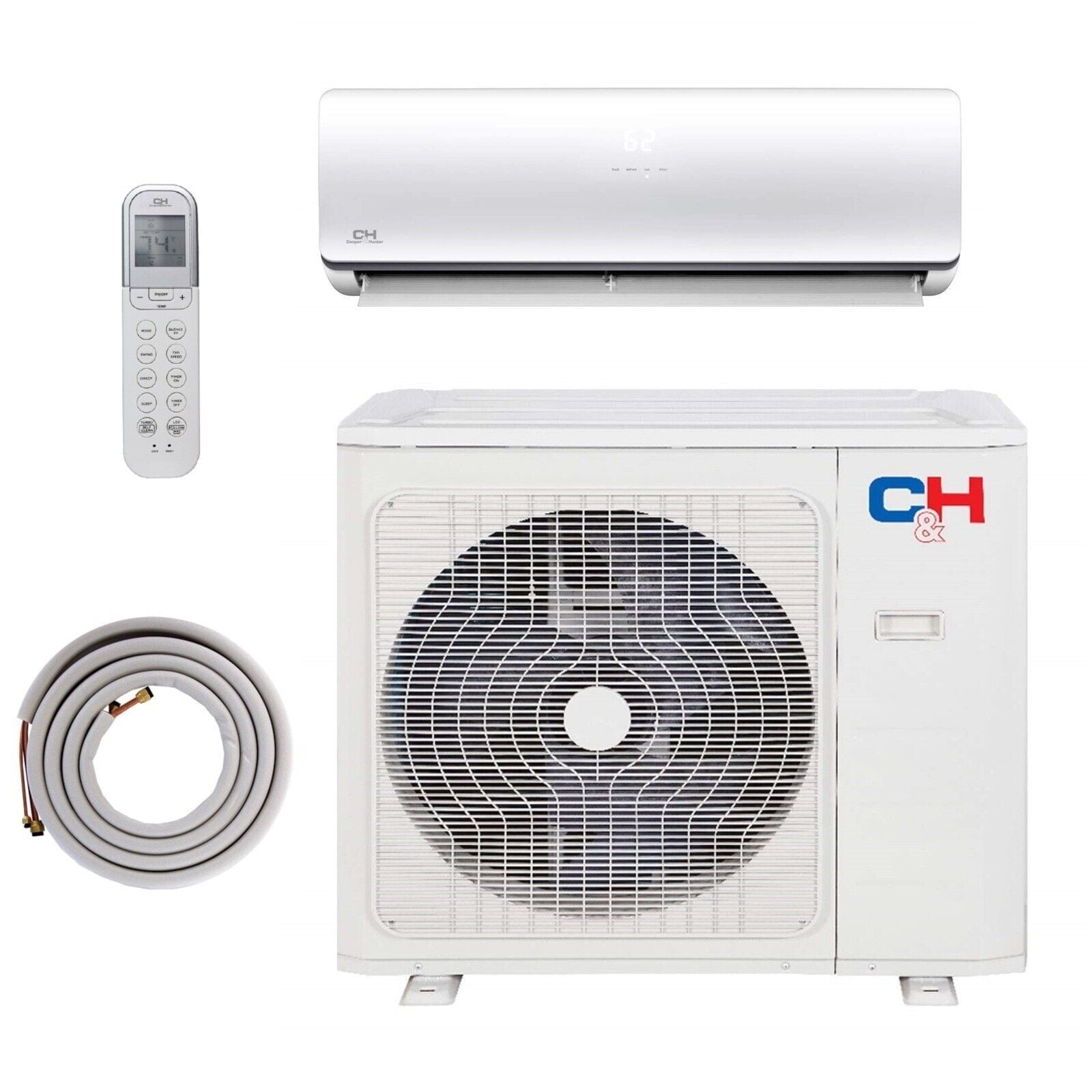 Cooper & Hunter 9000 BTU MIA Mini Split Air Conditioner Heat Pump 19 ...