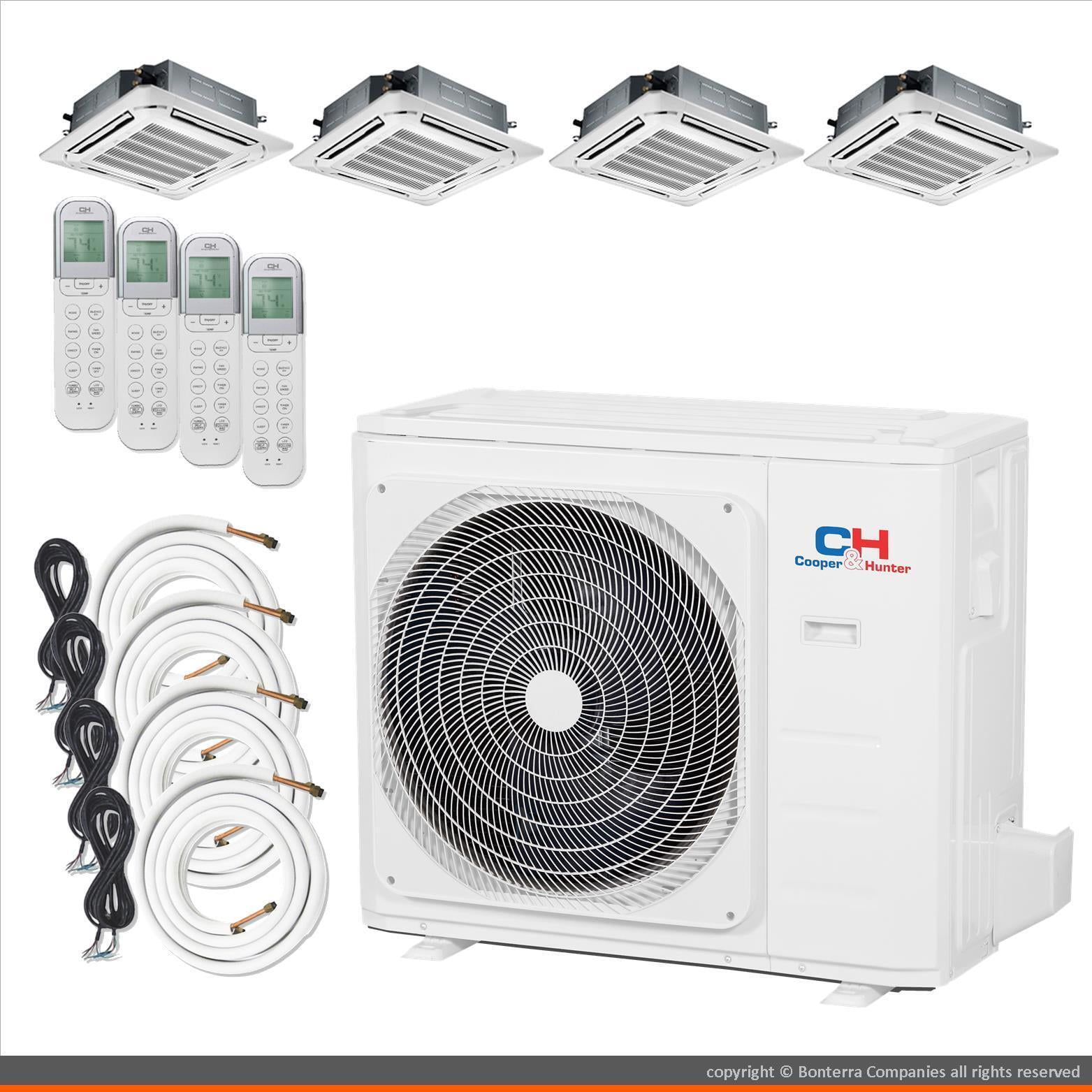 Cooper & Hunter Mini Split AC Heat Pump Multi 4 Zone 9000 12000 12000 ...