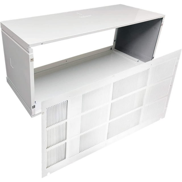 Cooper & Hunter Folded Metal PTAC Wall Sleeve with Grille, Condensate ...