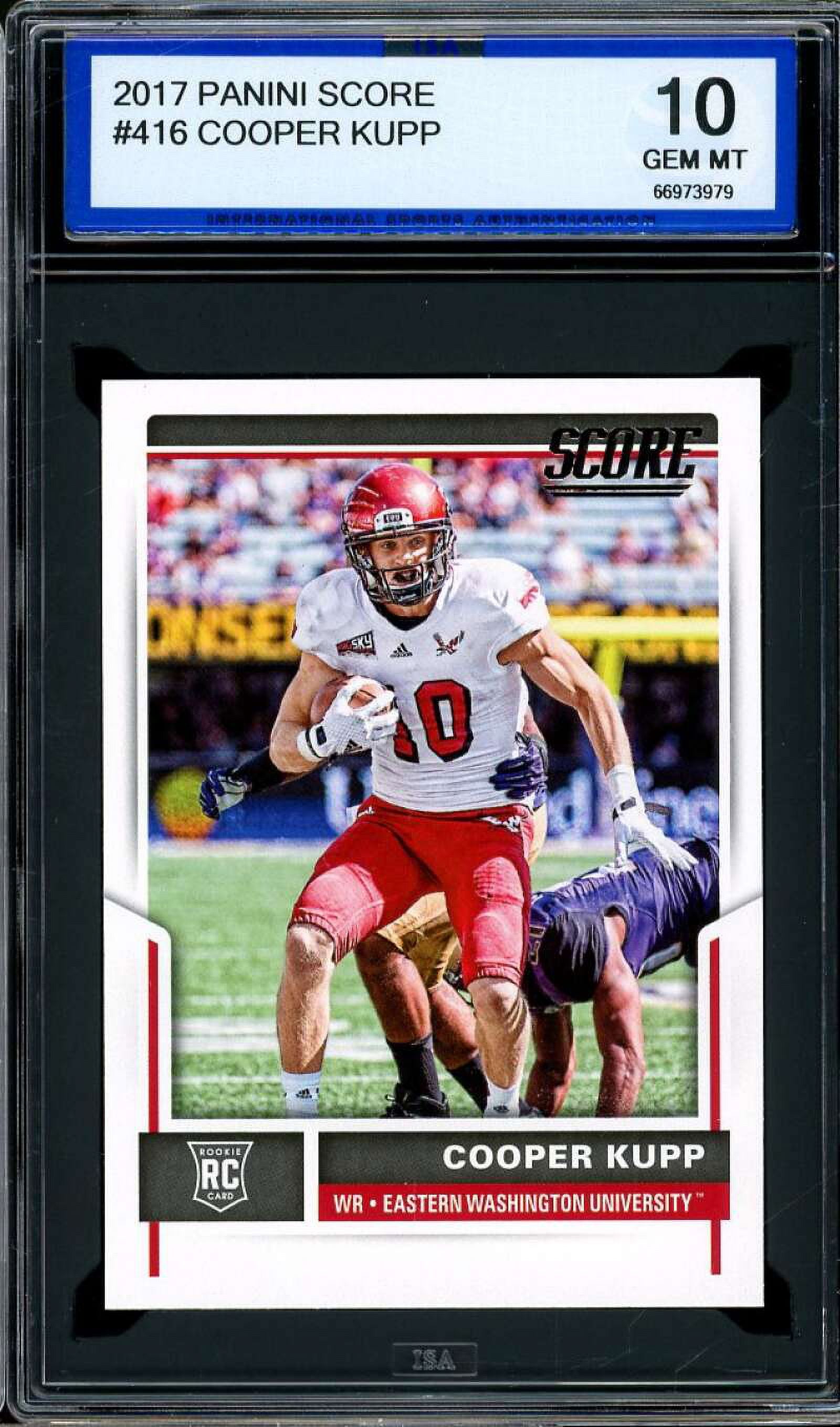 Cooper Kupp Rookie Card 2017 Score #416 ISA 10 GEM MINT - Walmart ...