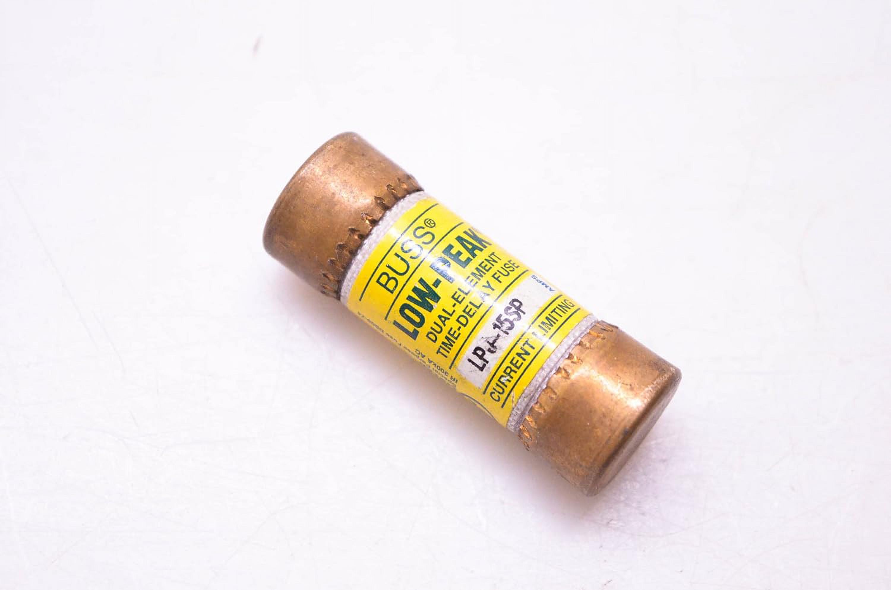 Cooper LPJ-15SP (LPJ15SP), Fuse 15A 600V Time Delay Class J Dual , Fast ...