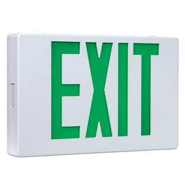 Cooper Lighting Exit Sign,3.0W,Green,1 or 2 Faces APX7G - Walmart.com