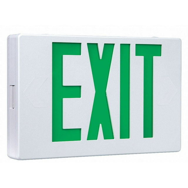 Cooper Lighting Exit Sign,3.0W,Green,1 or 2 Faces APX7G - Walmart.com