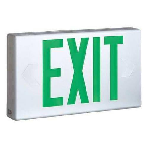 Cooper Lighting Exit Sign, White, 1 or 2 Face(s), LED, Universal Mount ...