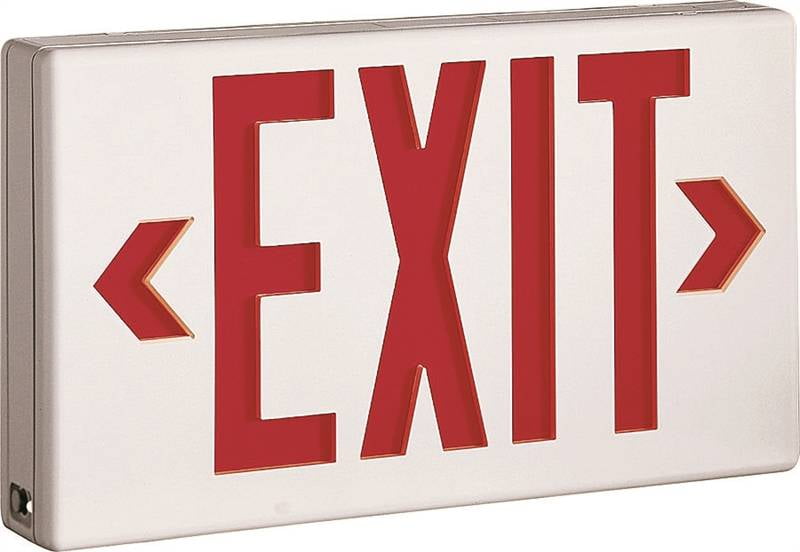 Cooper Lighting Exit Sign,Less Than 1.0W,Red,1 or 2 LPX7 - Walmart.com
