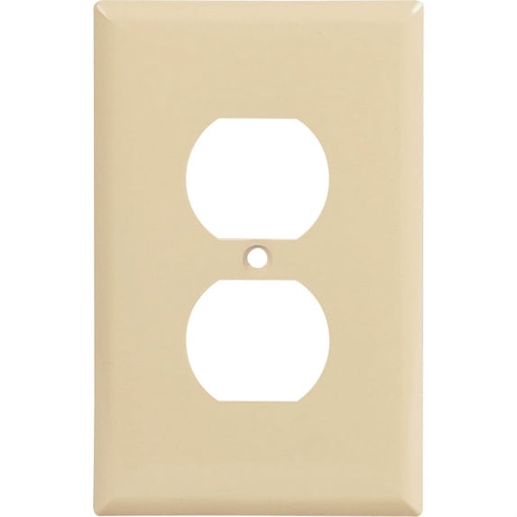Cooper PJ8V Ivory Mid-Size Unbreakable Single Gang Duplex Receptacle ...