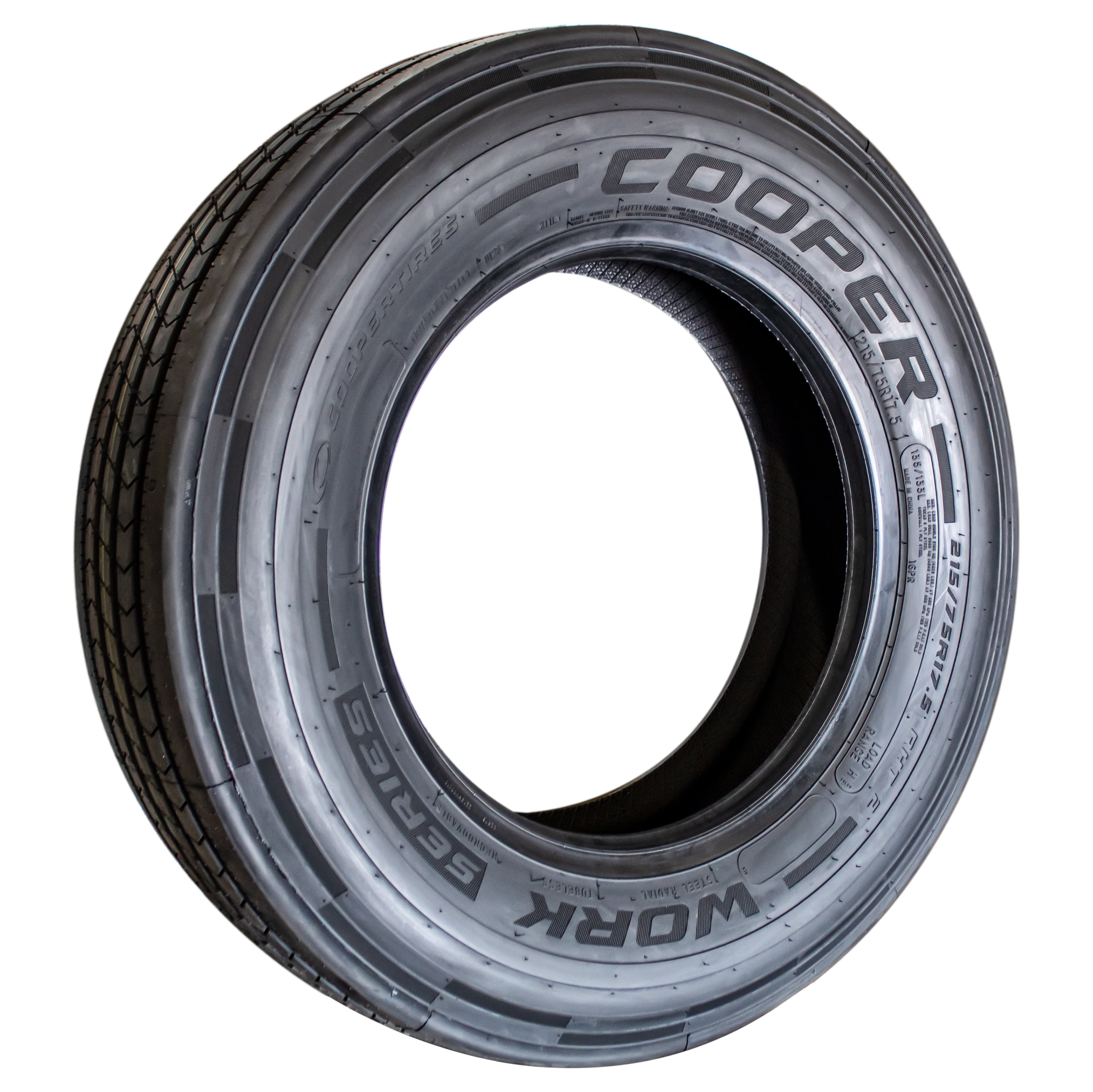 Cooper Radial Trailer Tire 215/75R17.5 215/75R17.5 17.5 Work Series Load Range H - Walmart.com