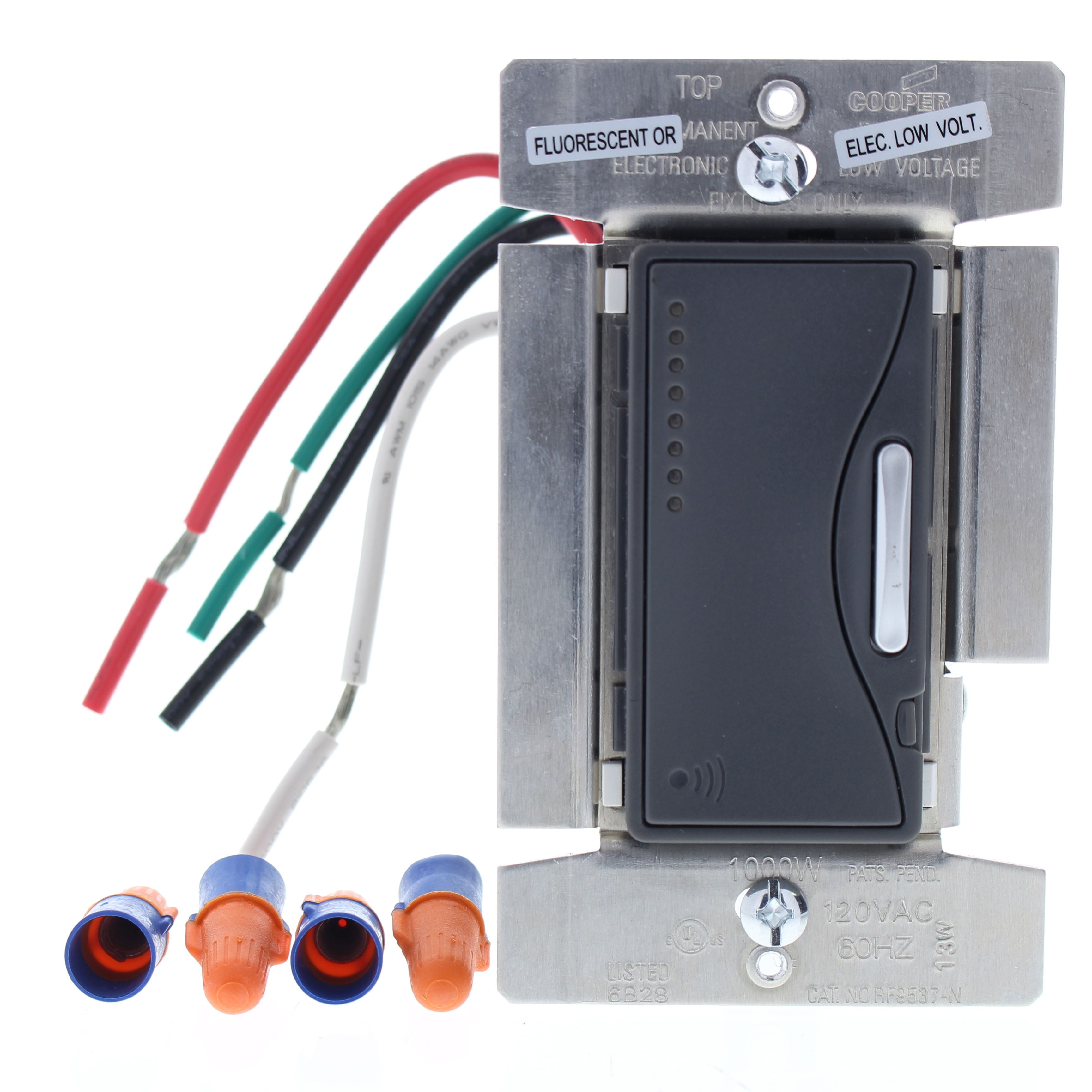 Cooper Silver Granite Dimmer Switch Voltage/Fluorescent Smart System ...