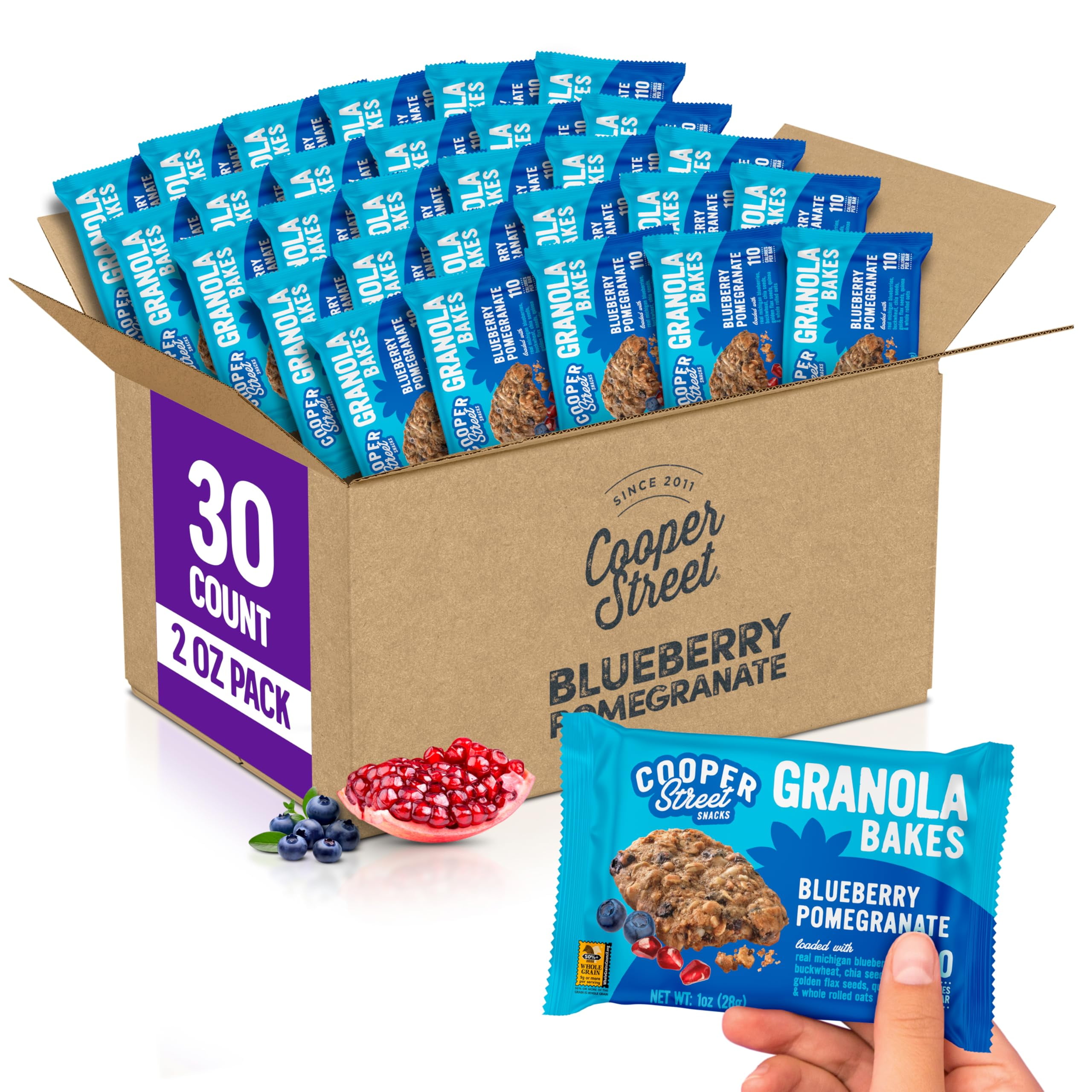 Cooper Street Granola AJH3 Cookie Bake - Chewy Granola Bars Chia, Flax ...