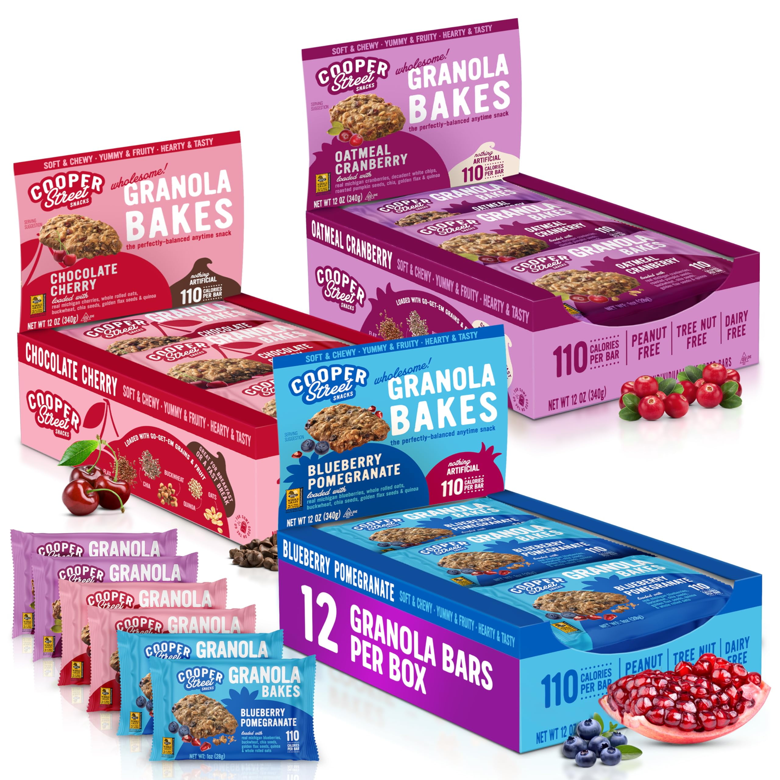 Cooper Street Granola Bakes IRF13 (36 Count) - Soft Breakfast Granola ...