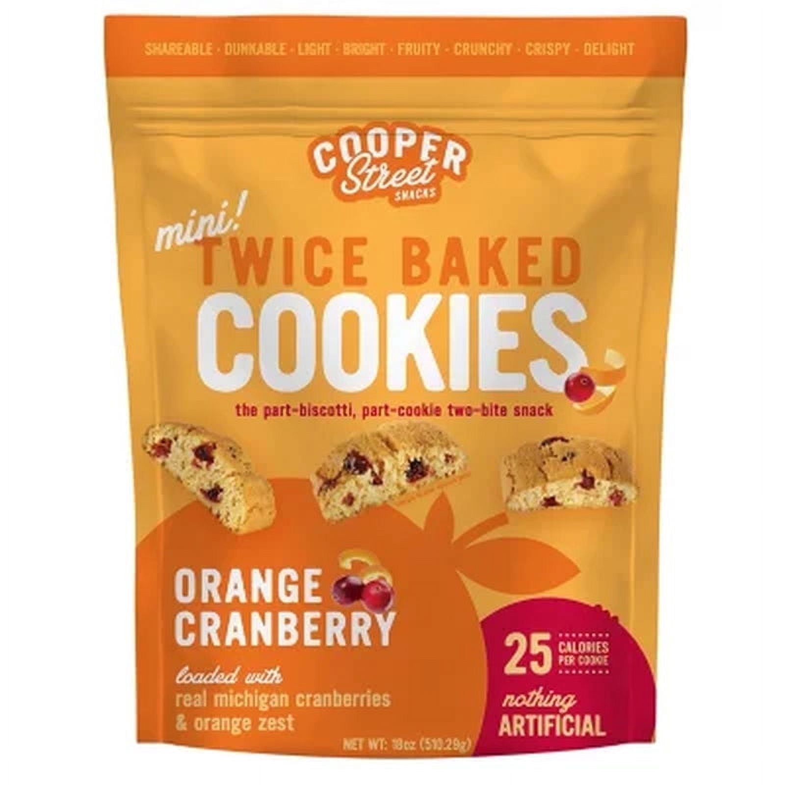 Cooper Street, Orange Cranberry Cookies, 18 Oz, Light Crispy Snack ...