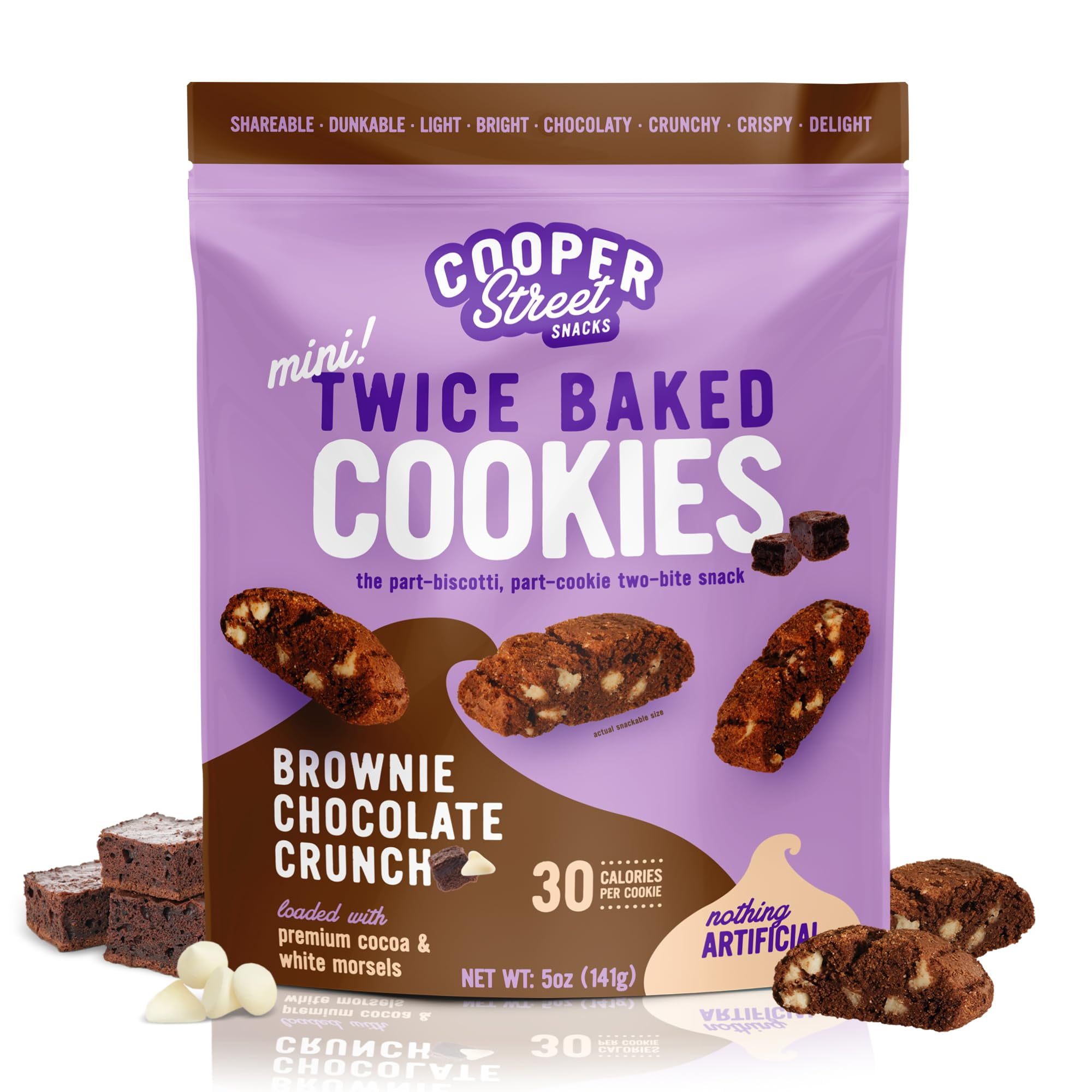 Cooper Street Twice Baked YPF5 Brownie Chocolate Biscotti Cookies ...