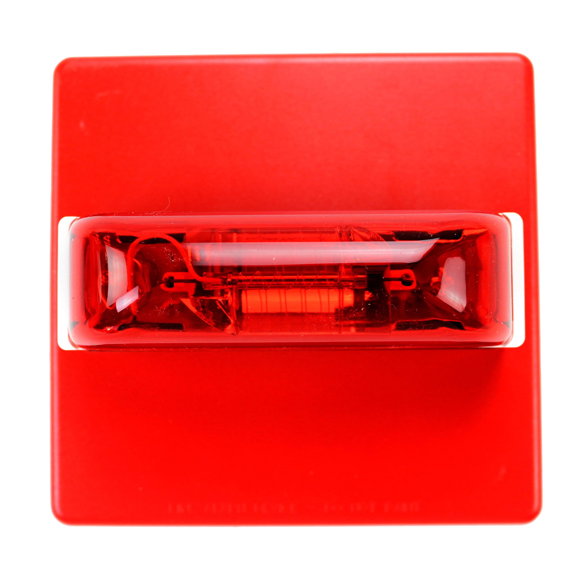 Cooper Wheelock RSSR-2475W-NR Strobe Fire Alarm 24 VDC Red Lens Wall ...