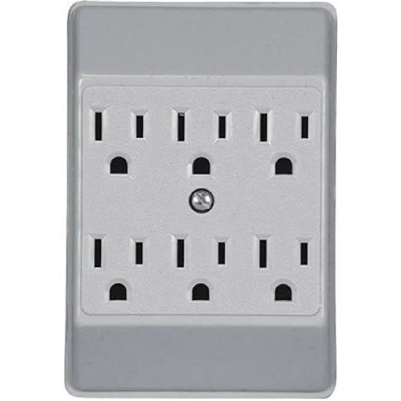 Cooper Wiring 1146V-SP 15A 125V Six Outlet Adater, Ivory - Walmart.com