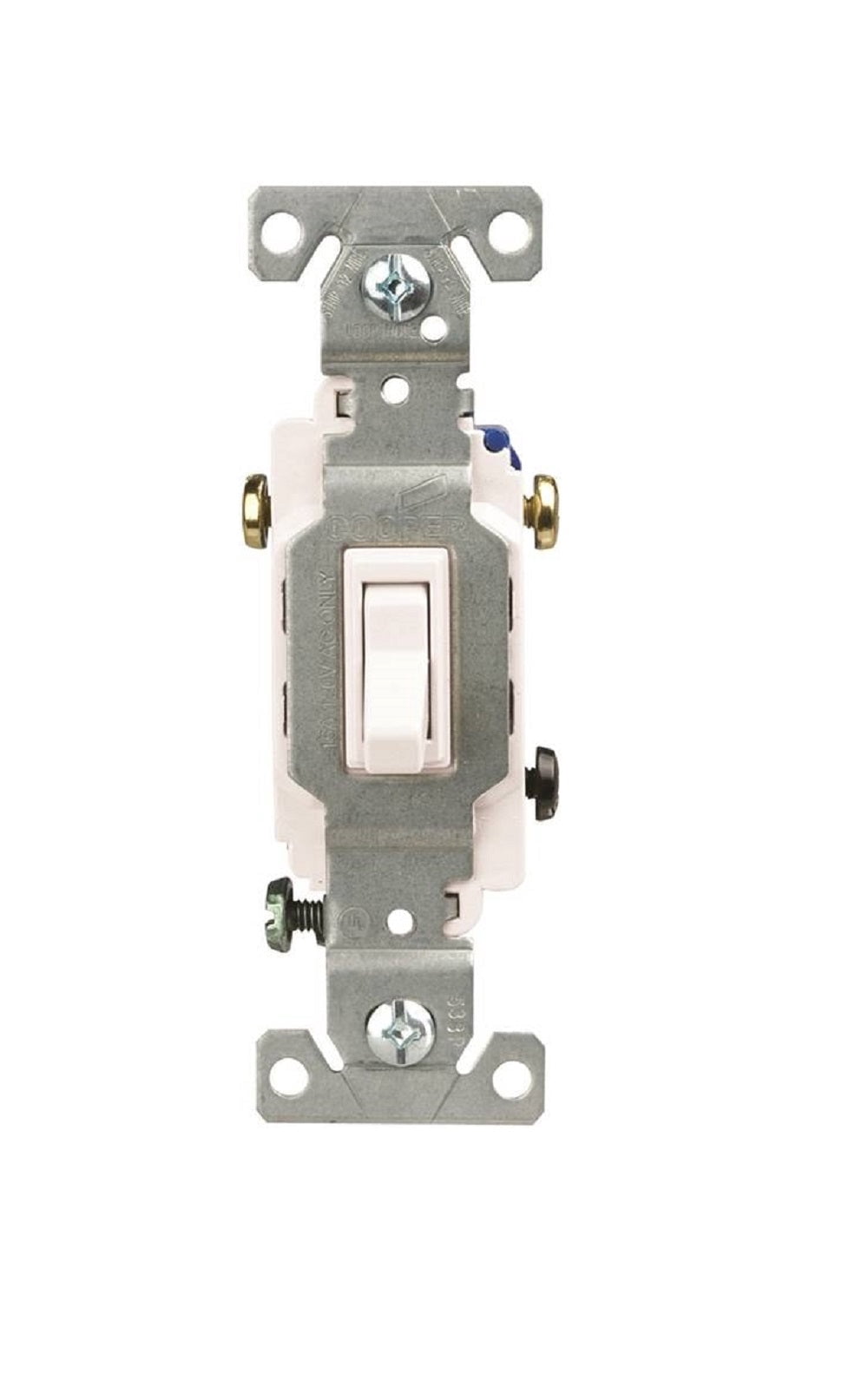 Cooper Wiring 1303-7LTWBOX Toggle Switch, White, Each - Walmart.com