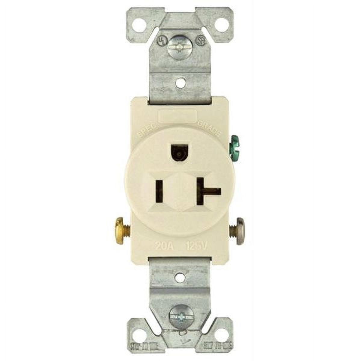 Cooper Wiring 1877LA Commercial Grade Single Receptacle, 20 Amp, Each ...